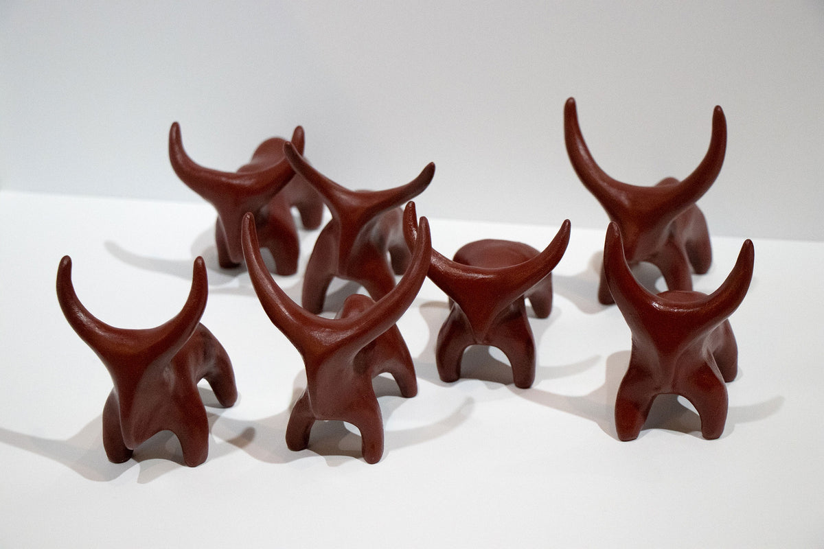 Clay ox (small non-fired) | Sculpture | by Sean Beldon – The Frame ...