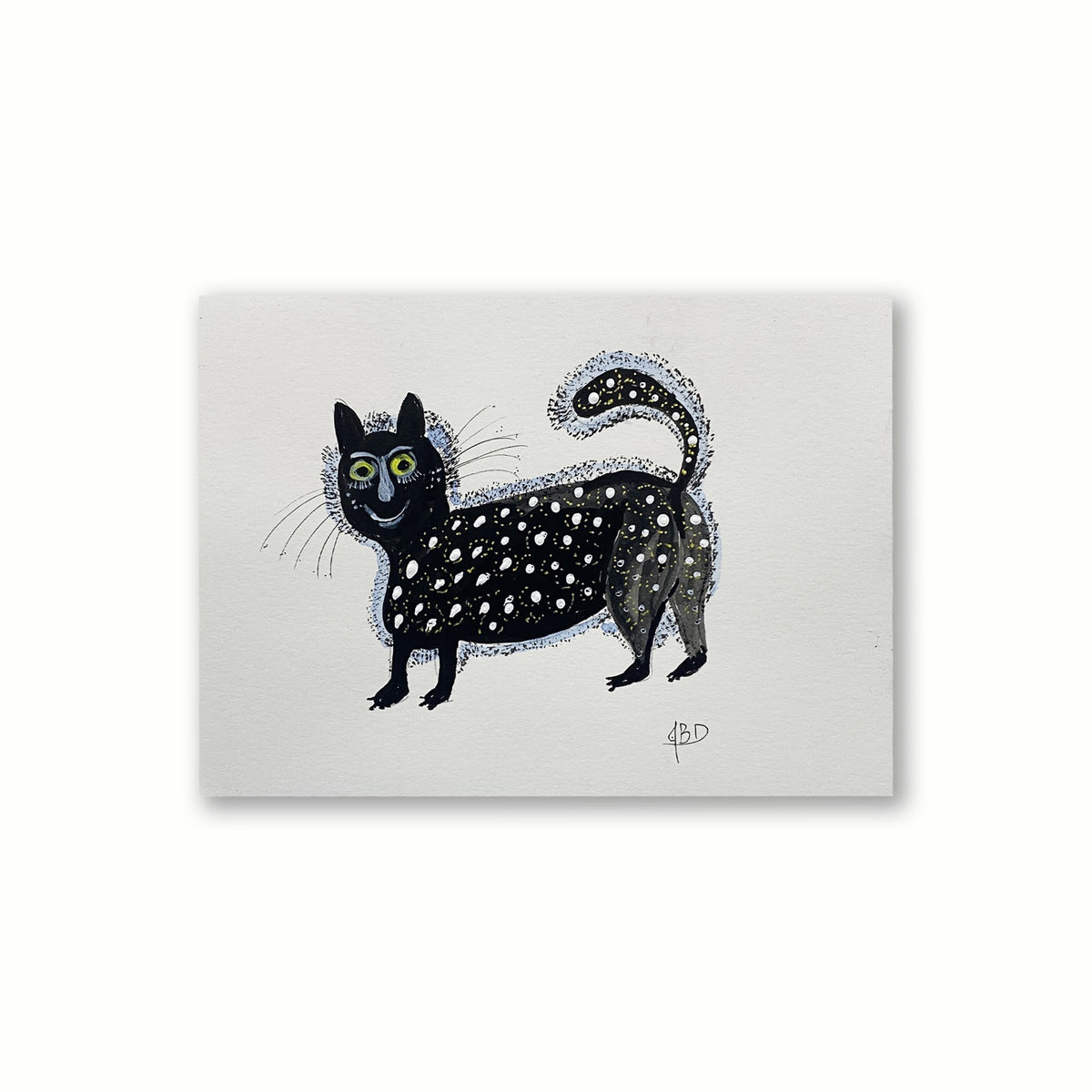 Spotted Cat | Painting | by John Boyd Dunlop – The Frame Workshop & Gallery