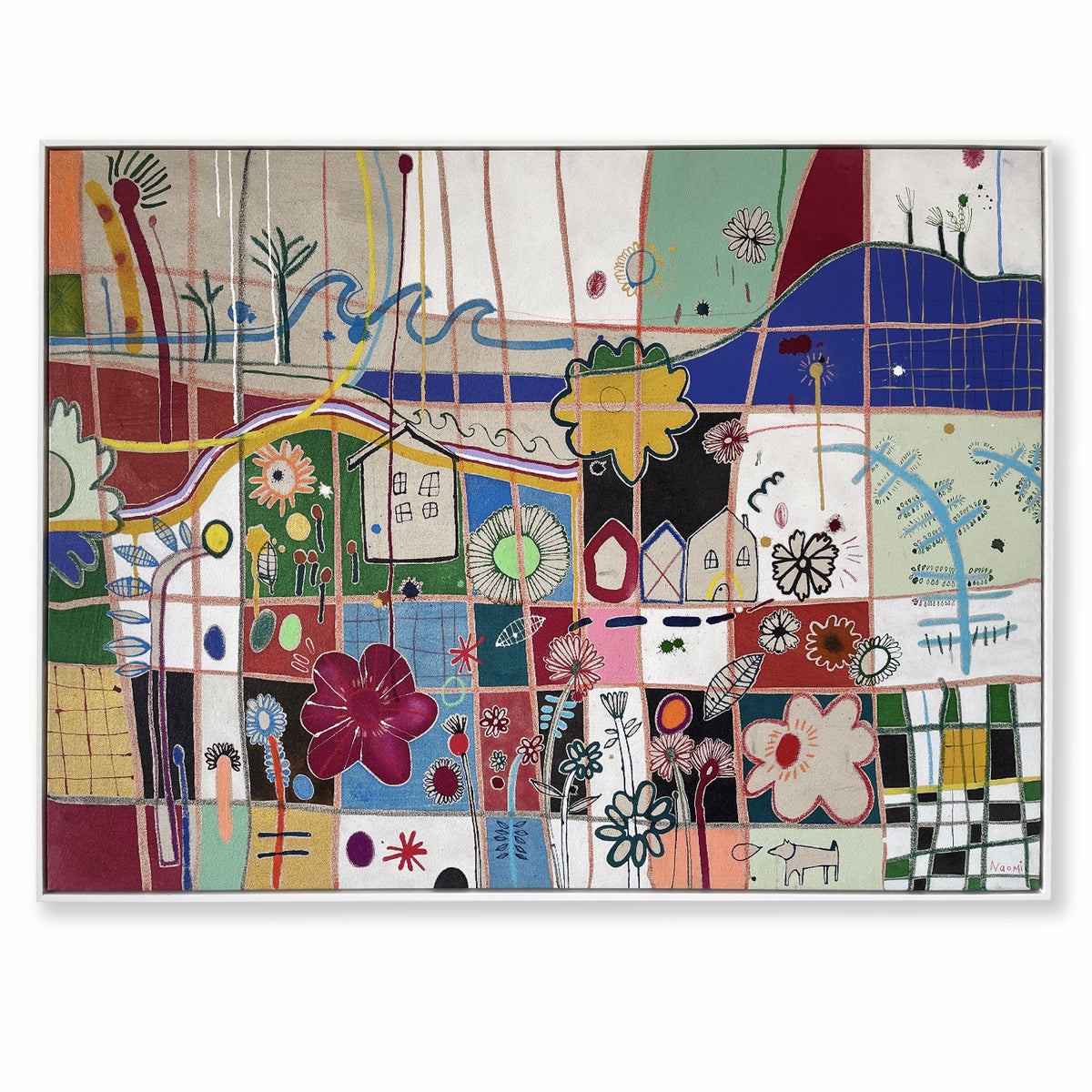 Thread Through the Land 1 | Painting | Naomi Faifai – The Frame ...