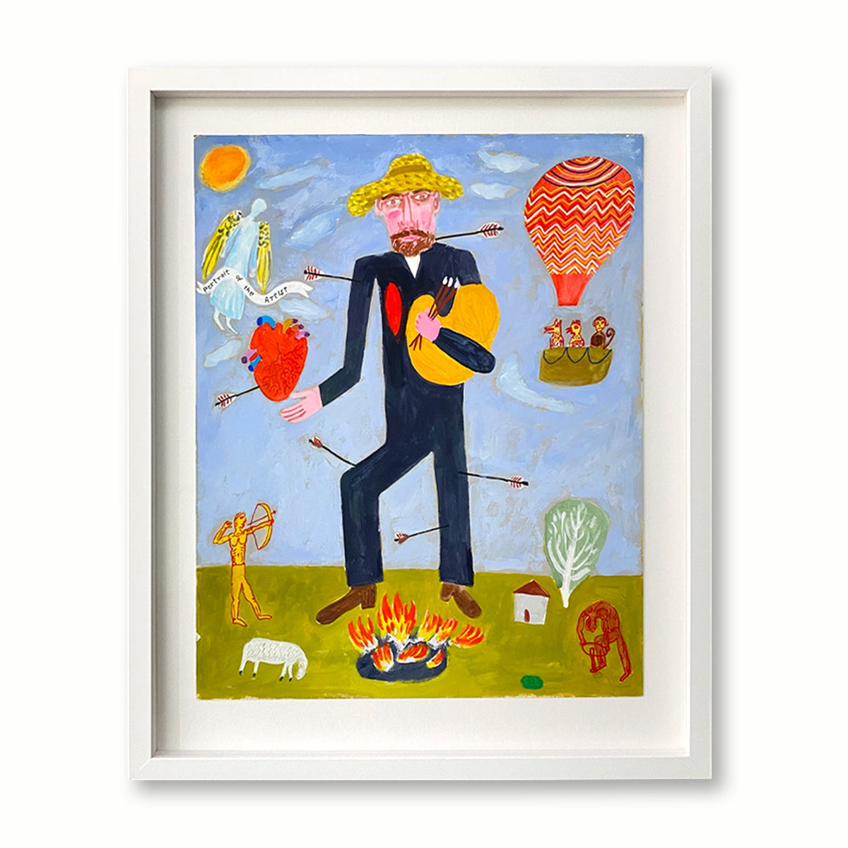 Portrait (with arrows) | Painting | By Tom Armstrong – The Frame ...