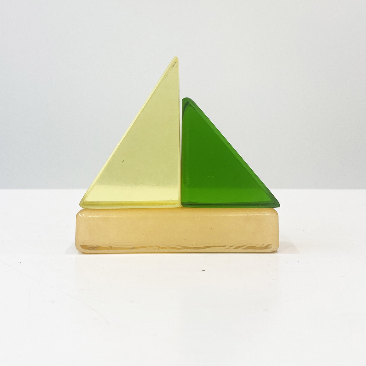 Mini Alma Blocks (Orange, Emerald Green, Yellow) | Glass Sculpture | b ...