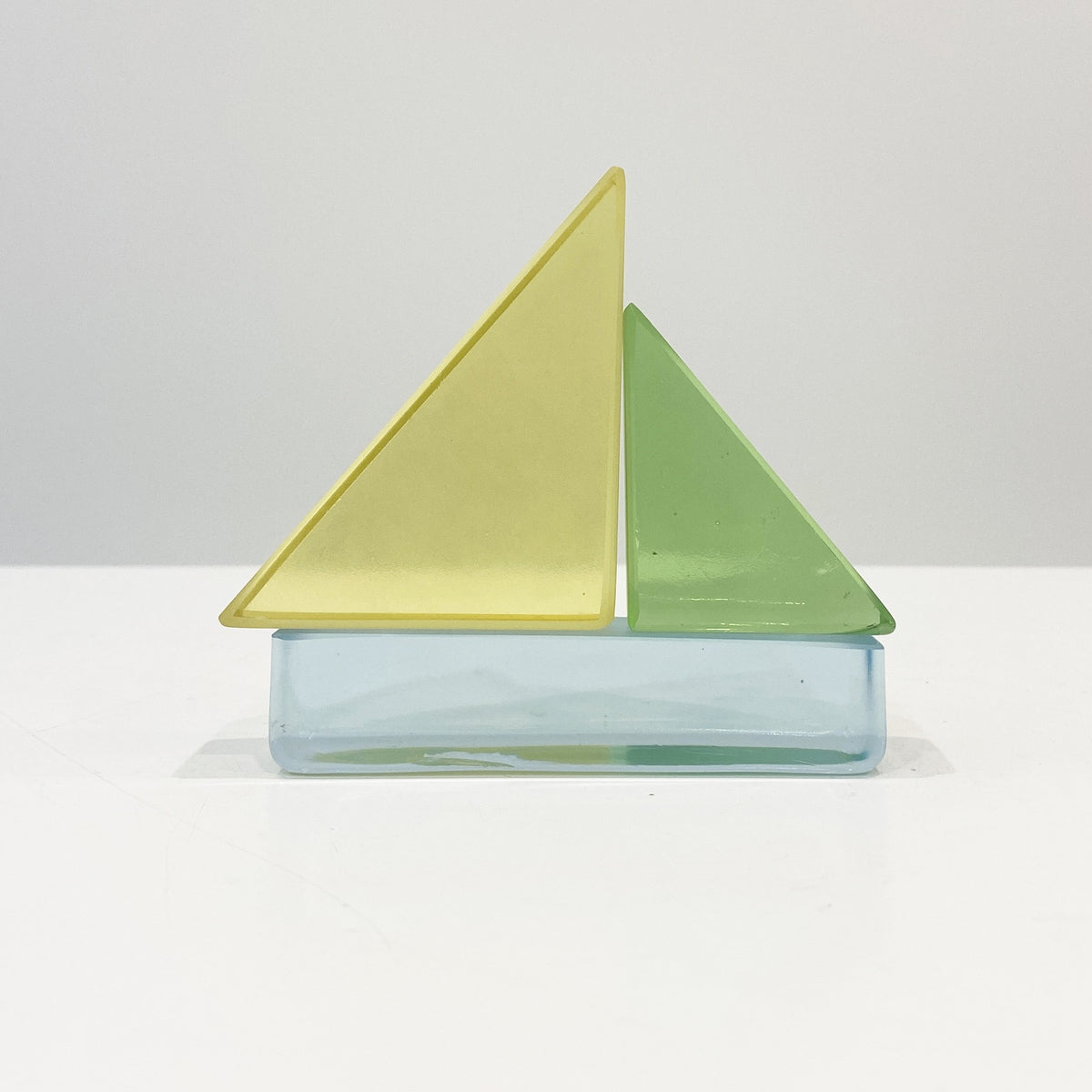 Mini Alma Blocks (Ice Blue, Lind Green, Yellow) | Glass Sculpture | by ...